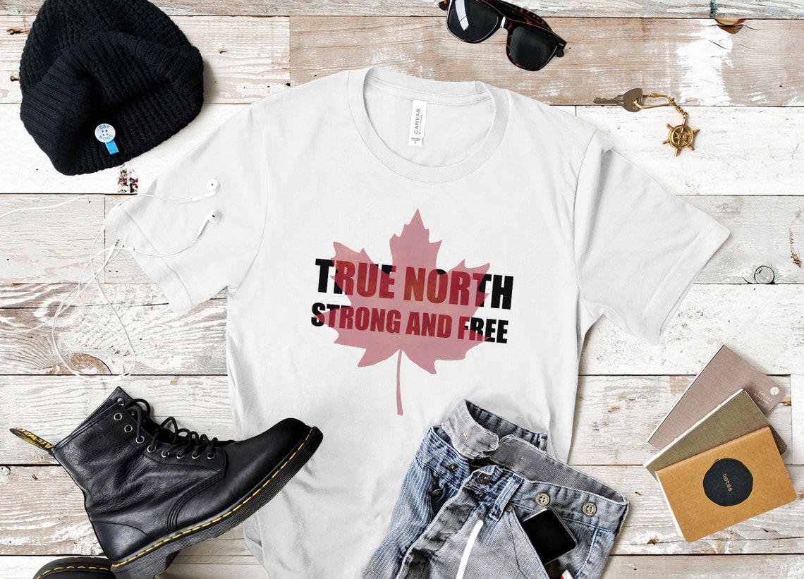 True North Strong and Free Digital Design Download for Sublimation or ...