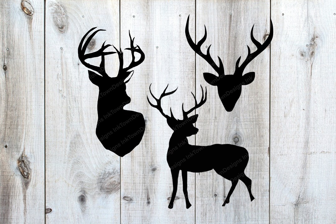 Svg Cut Files -deer Bundle - Digital Design Download, Svg, Christmas ...