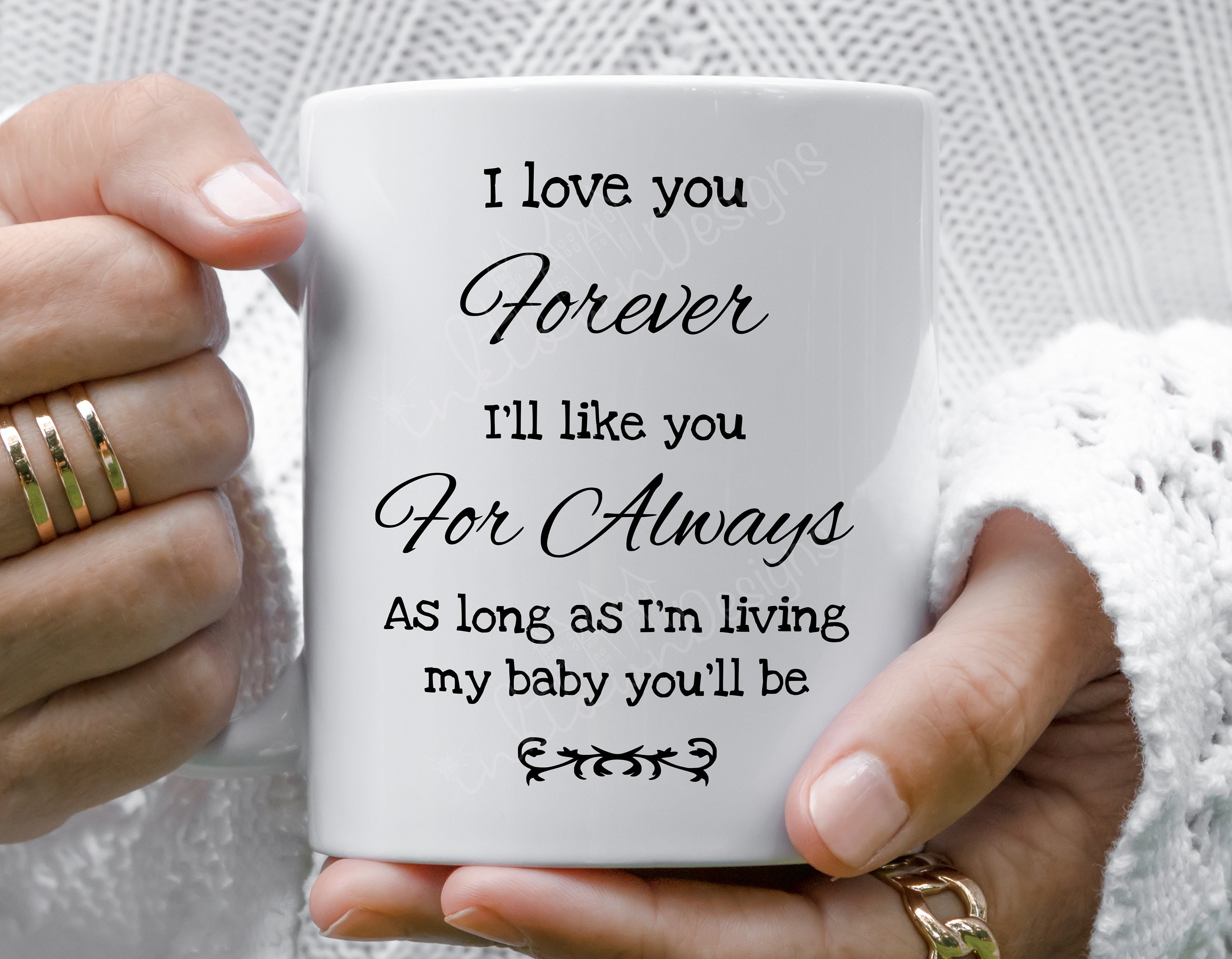 SVG Cut File-png Printable Quote I Love You Forever Digital Design ...