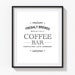 Coffee Bar Printable Coffee Print Digital Download Wall Art, Minimalist ...