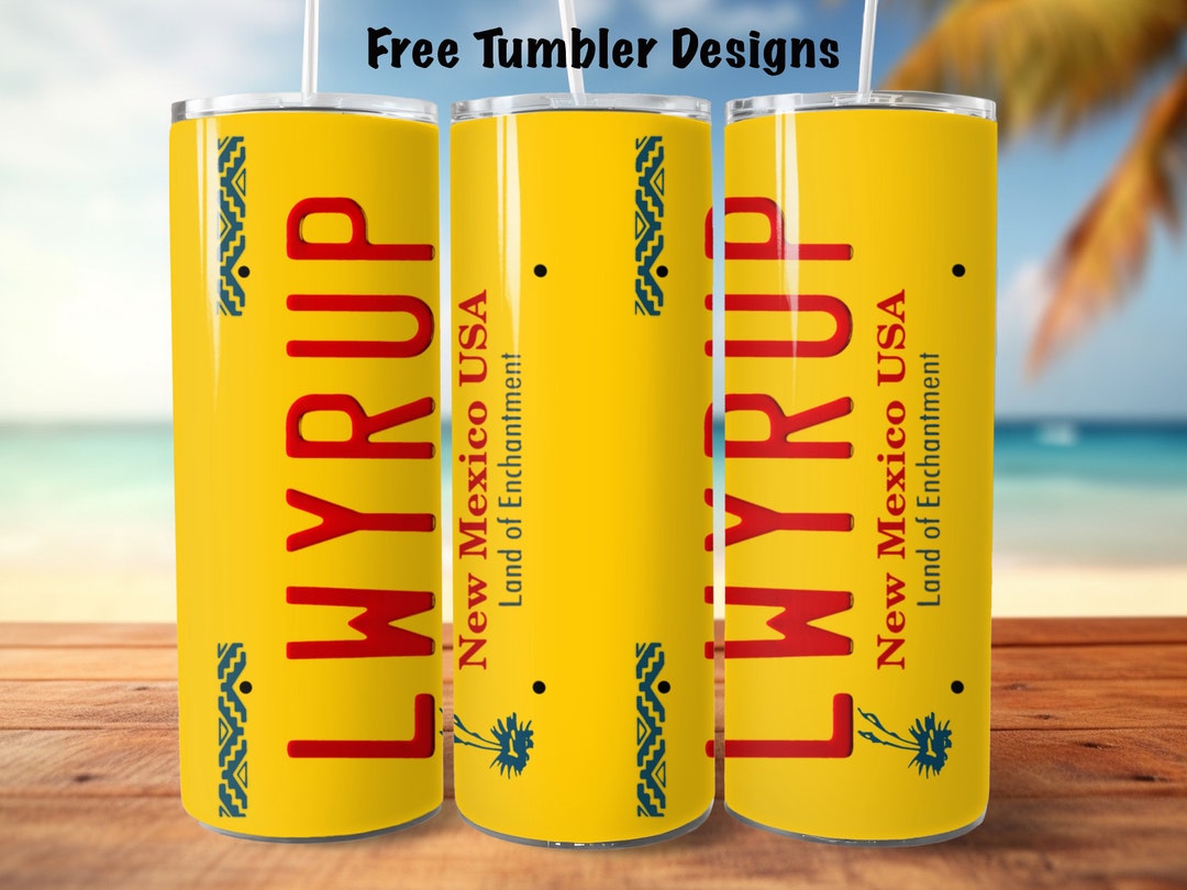 Lwyrup Tumbler Wrap Design, Lawyer License Plate Png for Sublimation ...