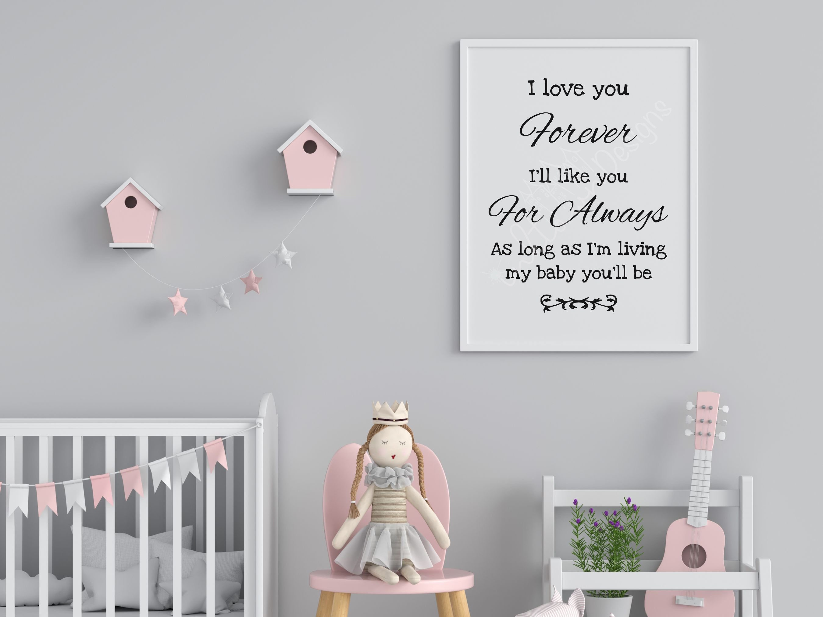 SVG Cut File-png Printable Quote I Love You Forever Digital - Etsy