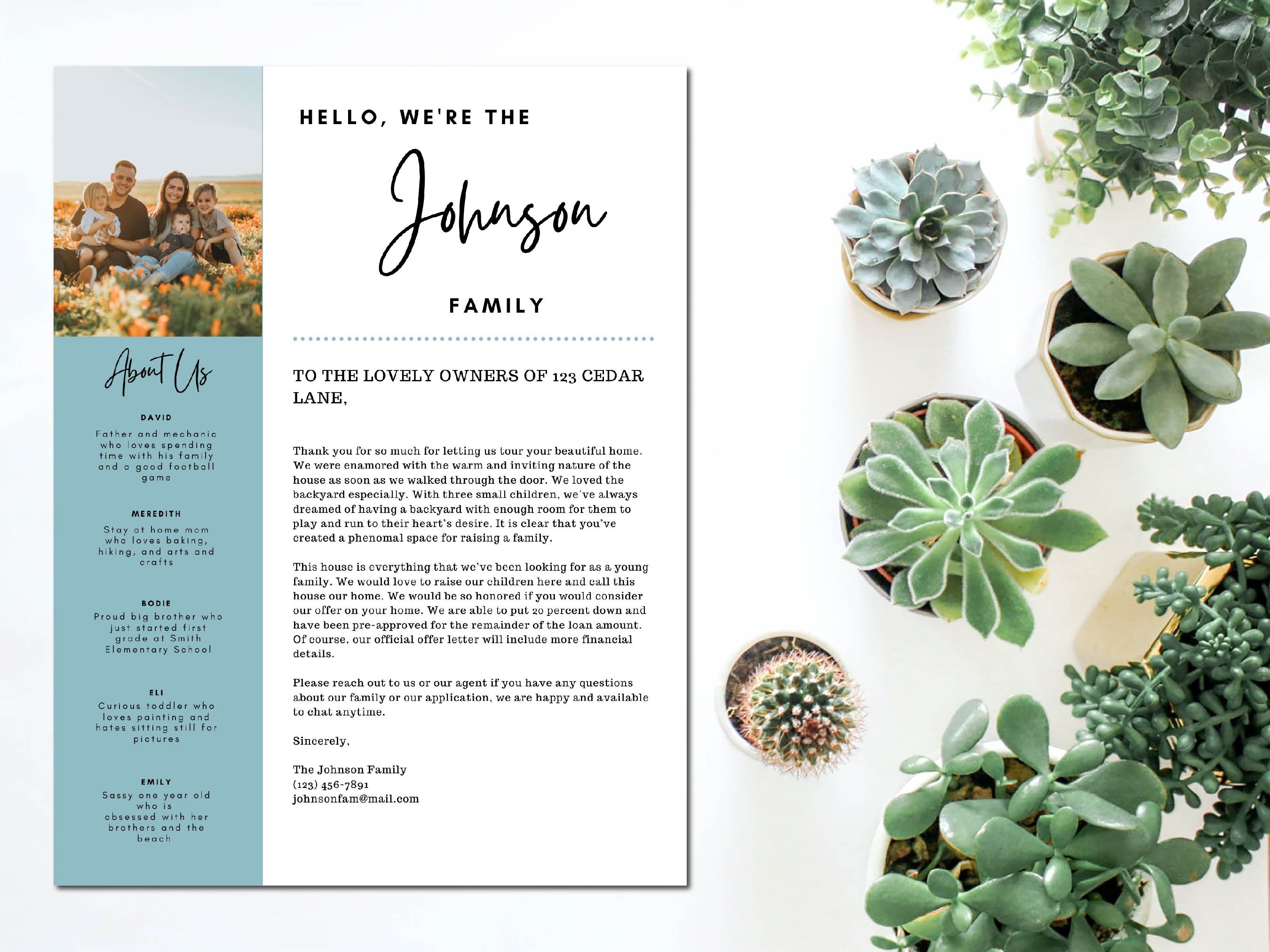 Customizable Home Offer Letter Canva Template - Etsy