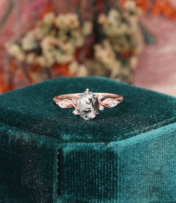 Herkimer diamond ring etsy store
