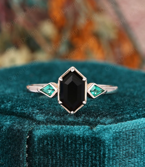Art deco onyx ring store