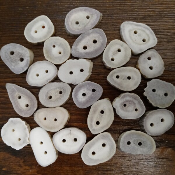 Deer Antler Buttons - Etsy