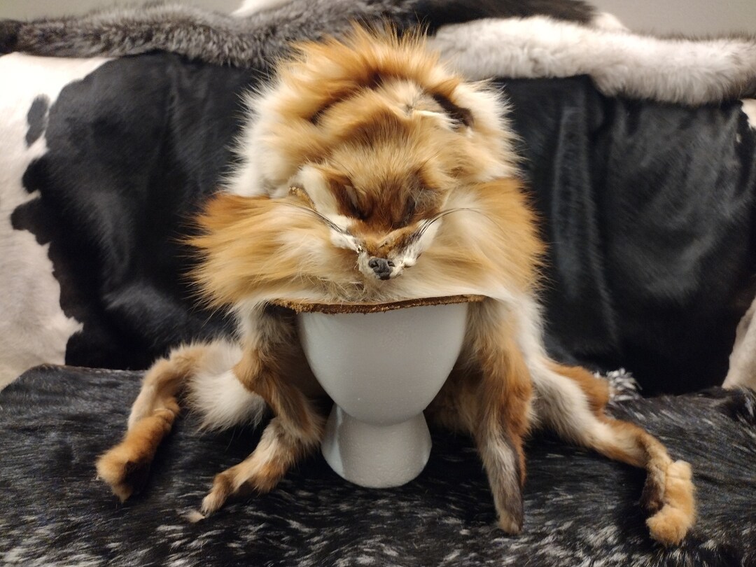 Red Fox Trapper Hat - Etsy