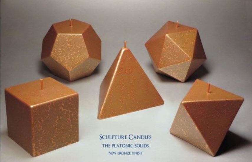 All 5 Platonic Solids Candles, Gift for Sacred Geometry Lovers ...