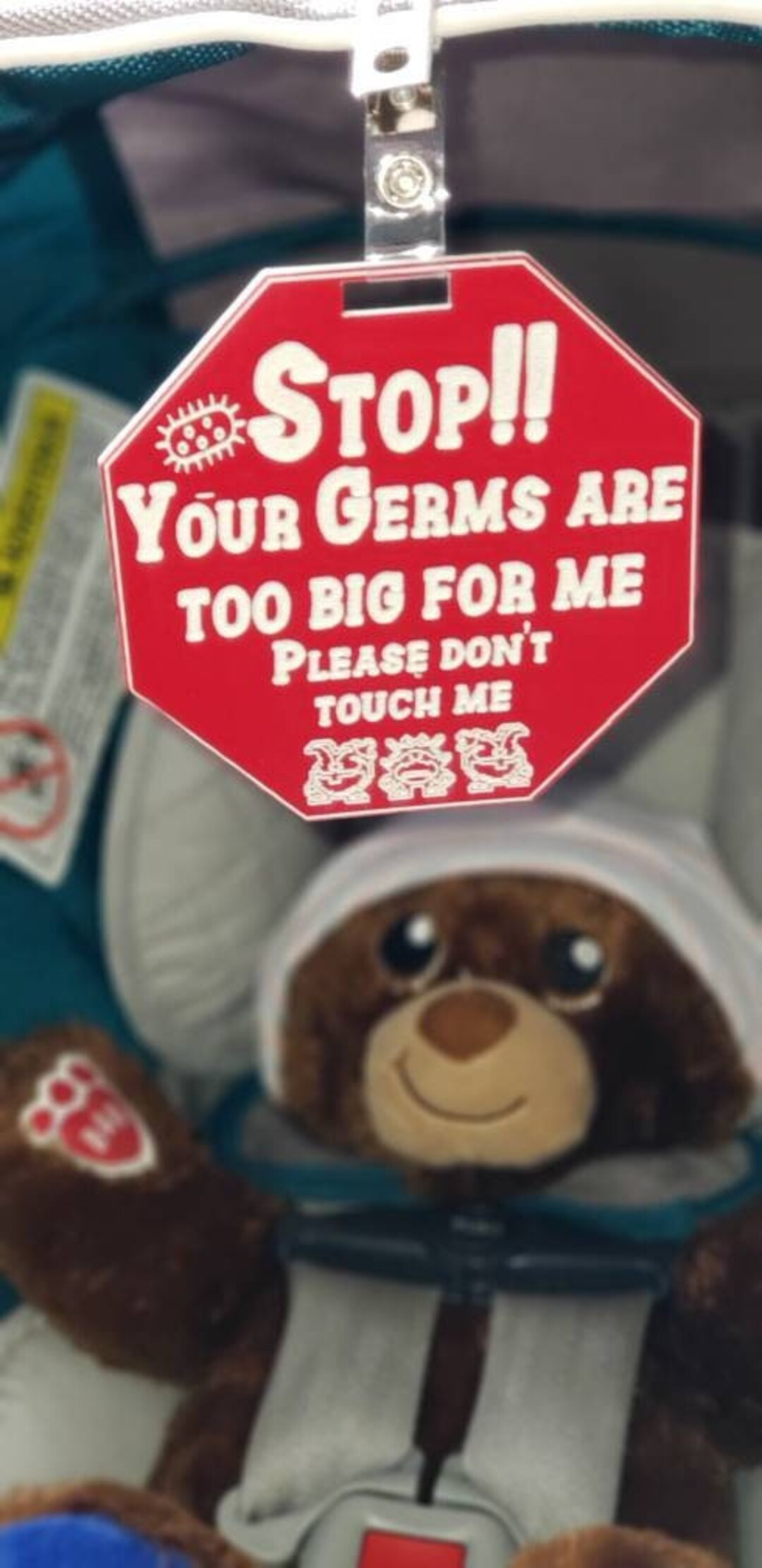 Baby Carseat Germ Sign - Etsy