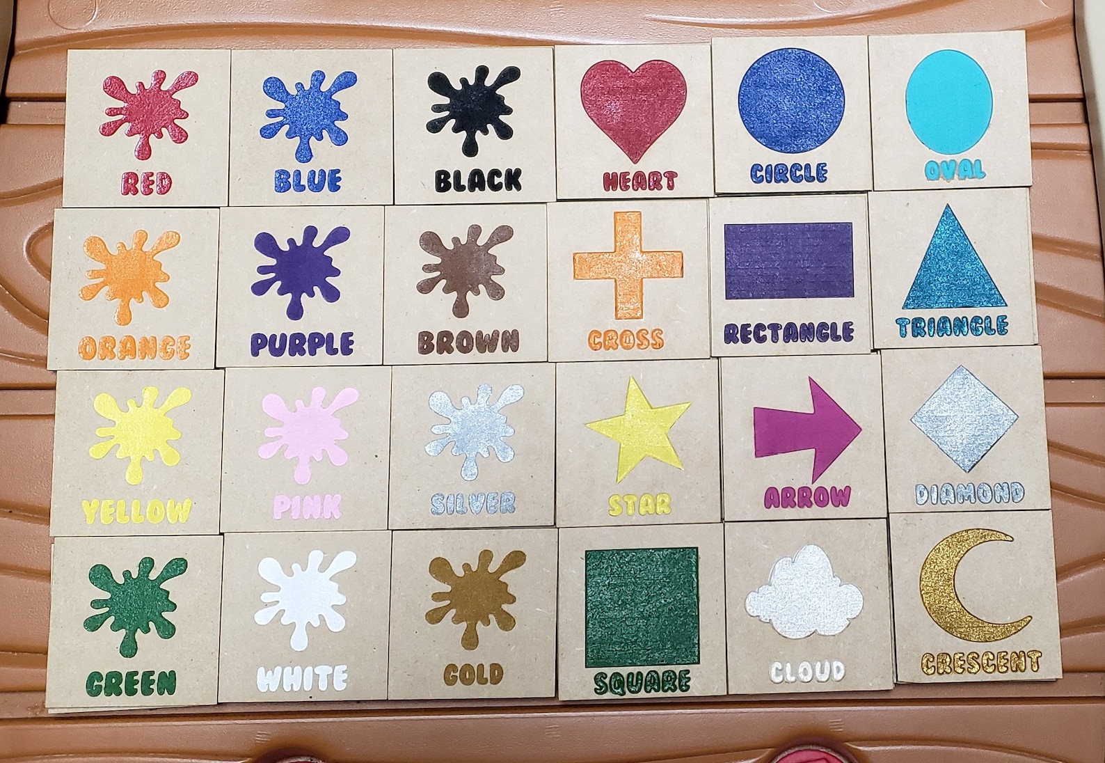 Memory Matching Game - Learning Cards Colors And/or Shapes - Etsy