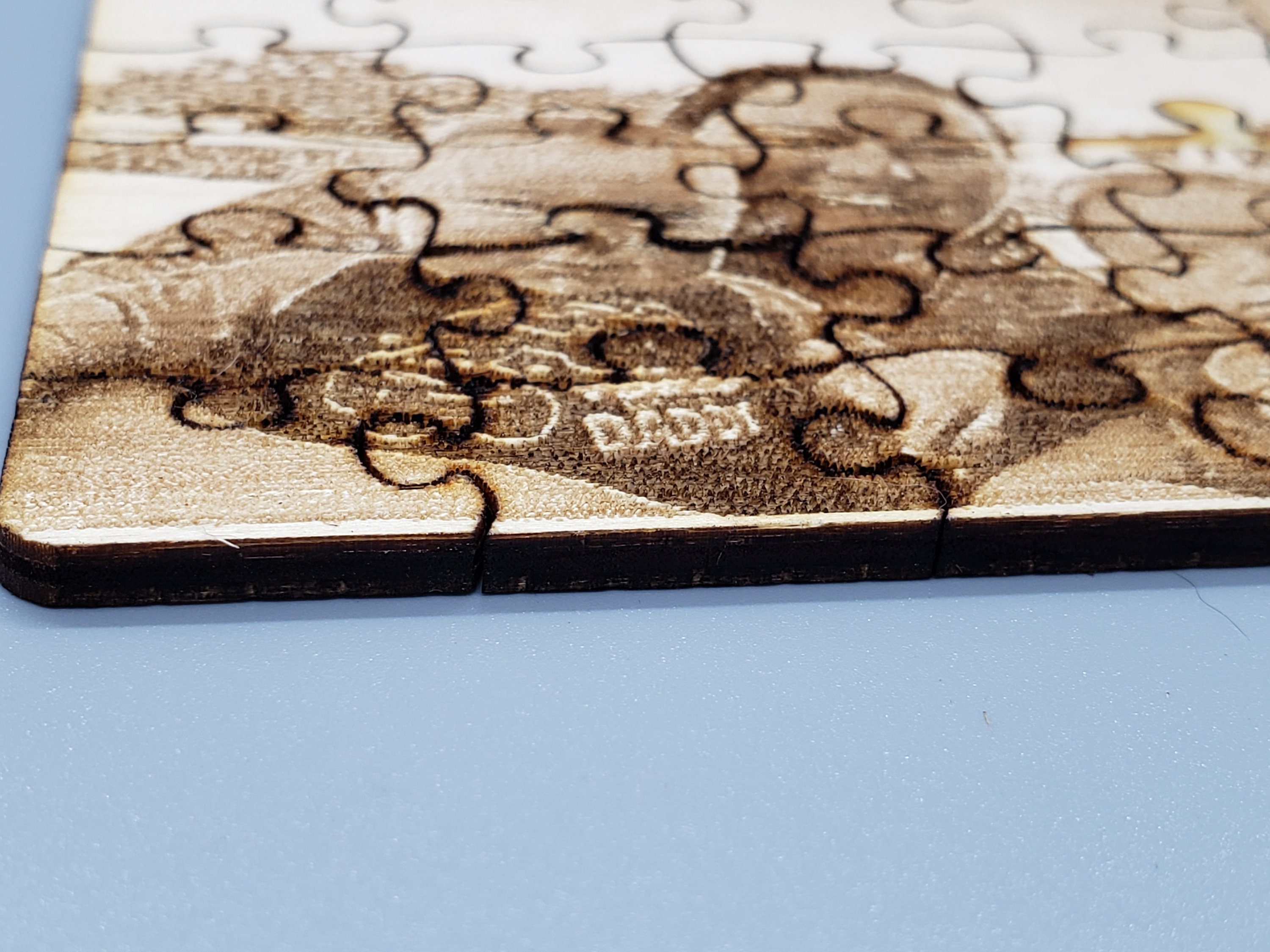 Custom Engraved Photo Puzzle - Etsy Australia