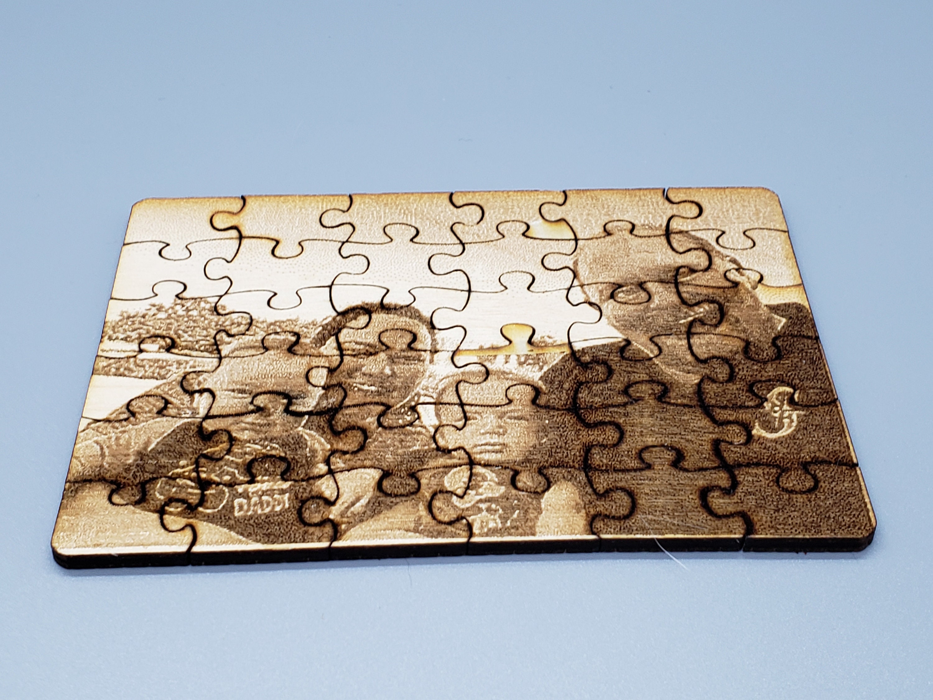 Custom Engraved Photo Puzzle - Etsy Australia