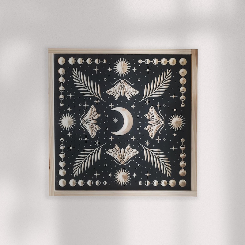 Wood Moon - Etsy