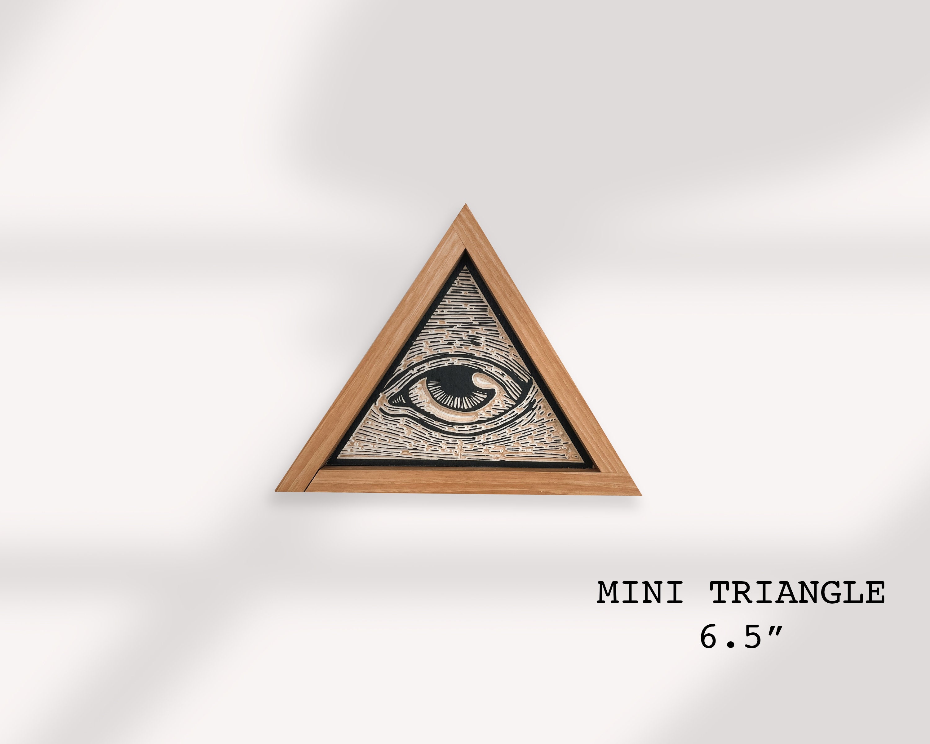 CARVED Wall Hanging All Seeing Eye Triangle - Etsy