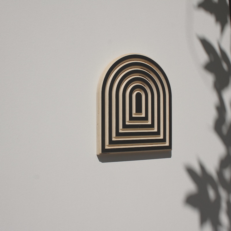Wood and Metal Arch Wall Decor - Etsy