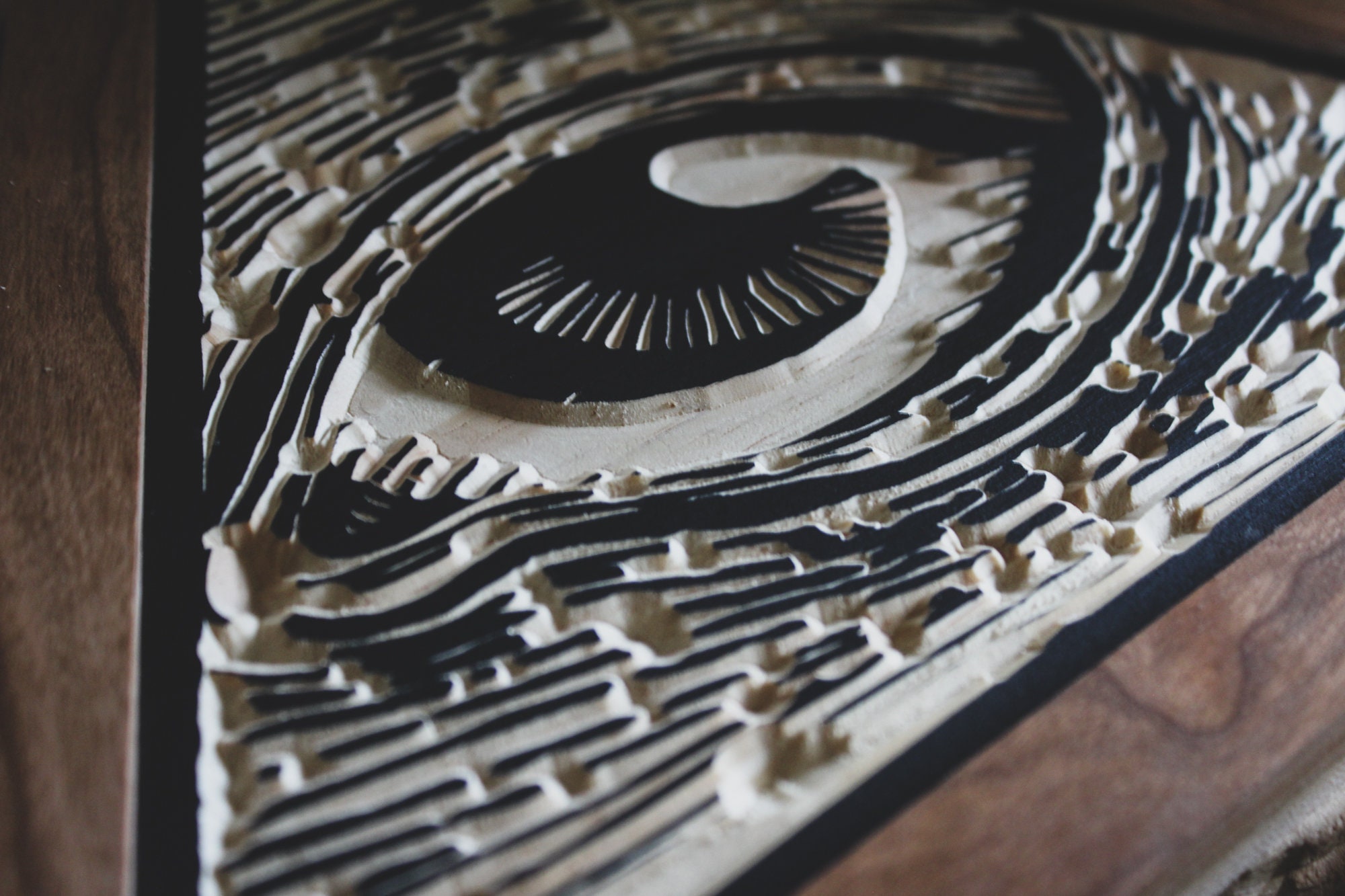 CARVED Wall Hanging All Seeing Eye Triangle - Etsy