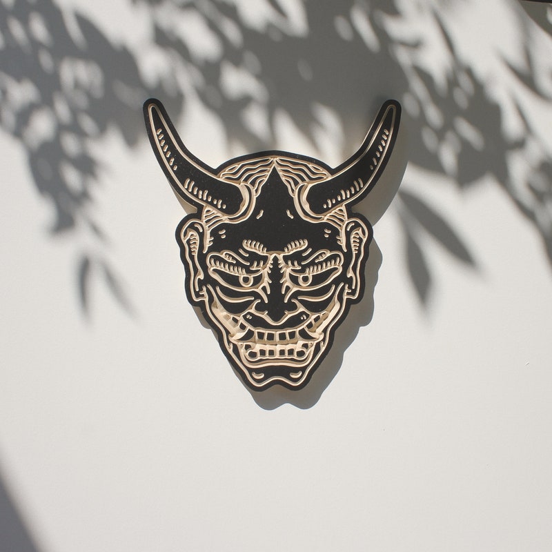 Oni Demon Skull Mask - Etsy