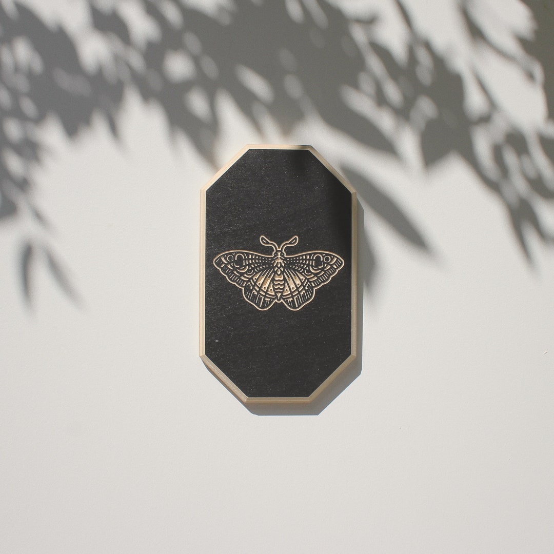 Woodcuts. Tiger Moth - Short Octagon - Etsy