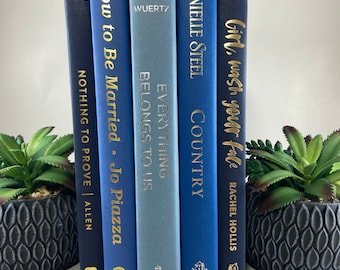 Blue Book Stack | Etsy