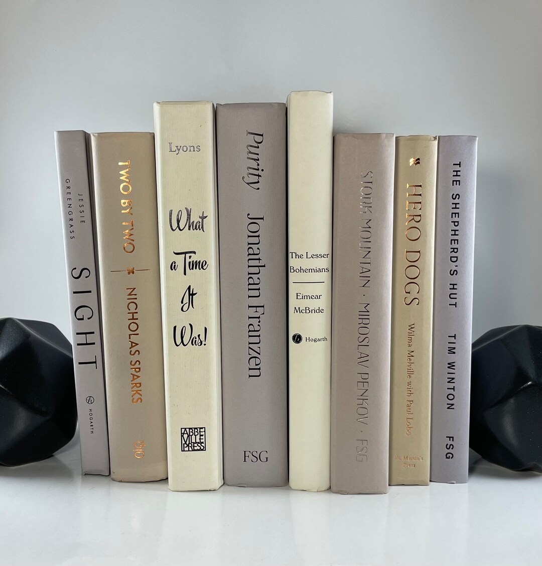 Decorative Book Set - Real Books for Home Decor - Book Stack ...