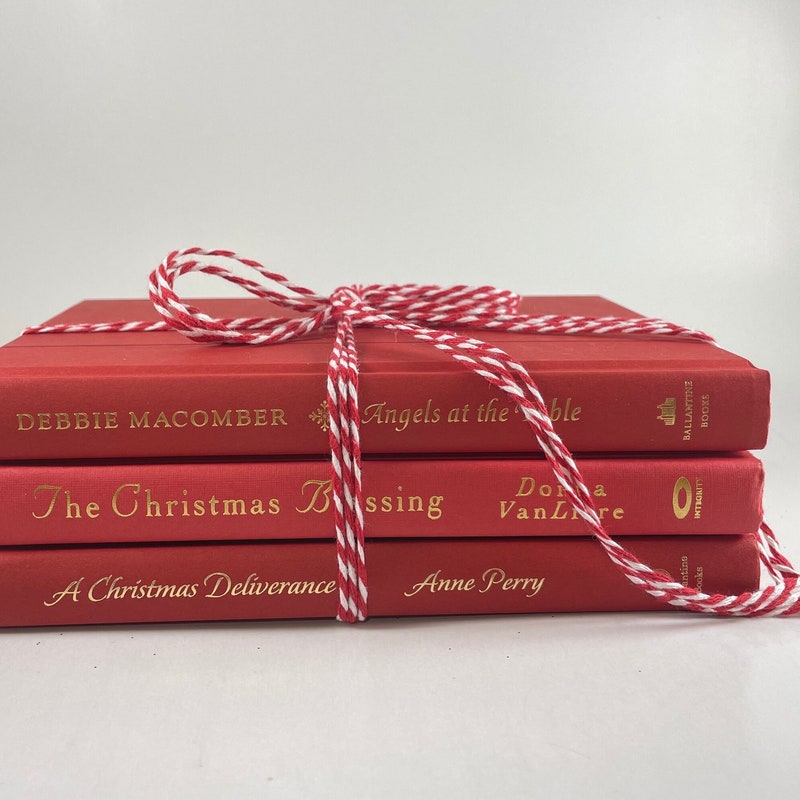 Christmas Book Decor - Etsy