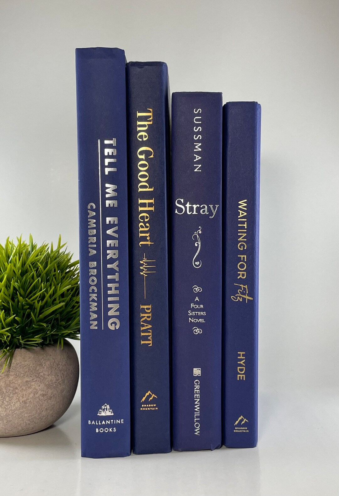 Decorative Book Set - Real Books for Home Decor - Bookshelf Staging ...