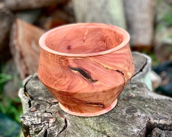 Hand Carved Wood Burnt Cedar Bowl - Etsy