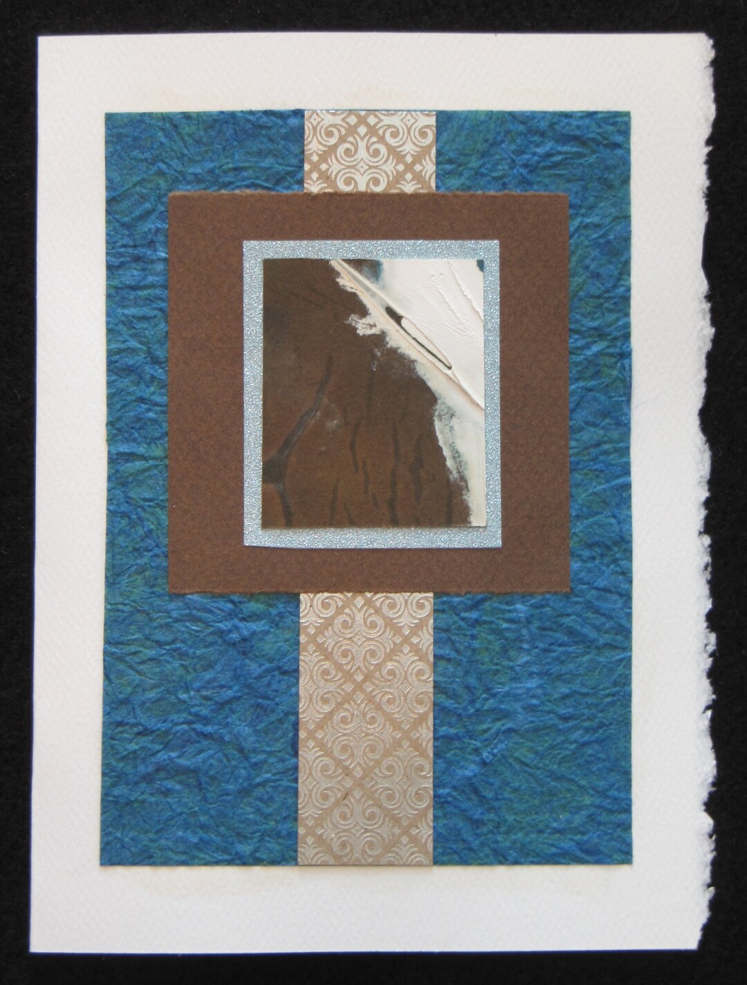 Handmade Collage Art Piece 195 on Greeting Card - Etsy