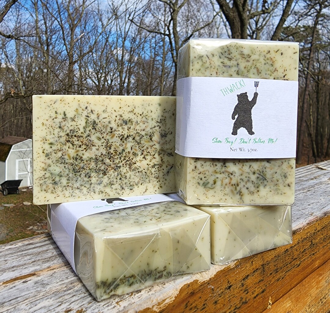 Organic Bug Repellent Soap: Shea Butter, Citronella, and Clay - Etsy