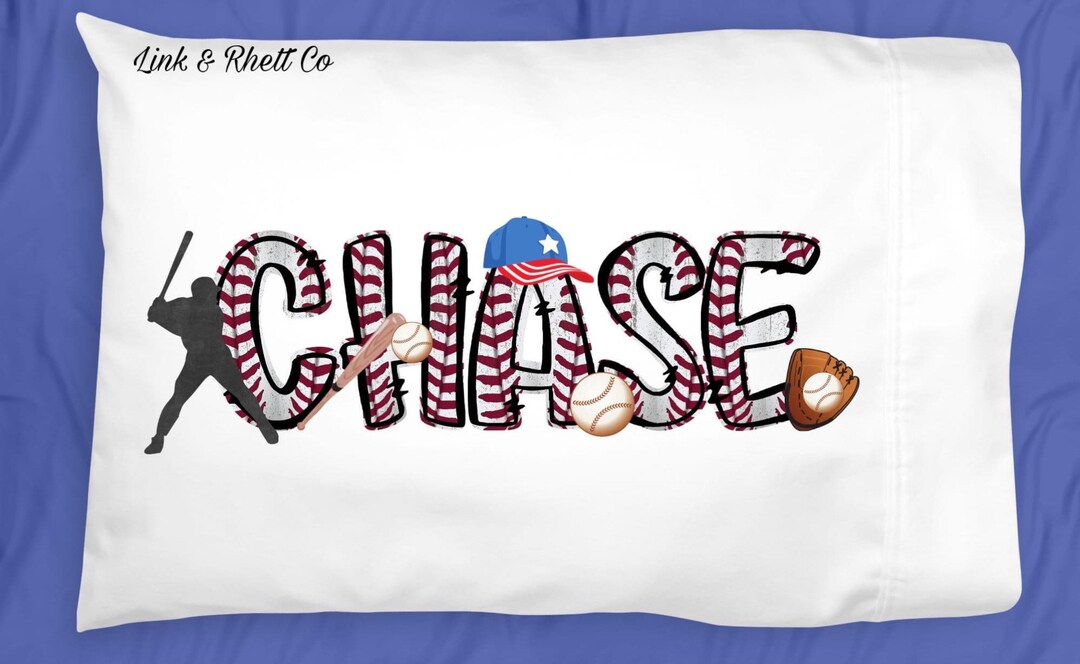 Personalized Baseball Pillowcase, Personalized Kids Pillowcase ...
