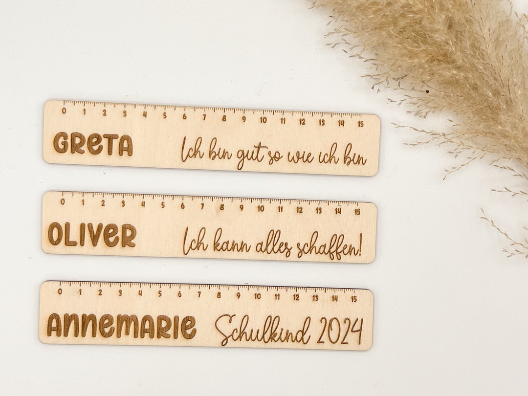 Personalized Ruler With Saying 15 Cm Gift for Back to School Sugar Cone ...
