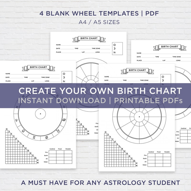 Astrology Birth Chart - Etsy