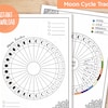 Blank Astrology Birth Chart Wheel. Printable Worksheet. Book of Shadows ...