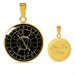 Personalized Birth Chart Necklace Pendant Gold. Custom Natal Chart ...