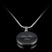 Astrology Birth Chart Necklace Personalized Pendant. Silver & Black ...