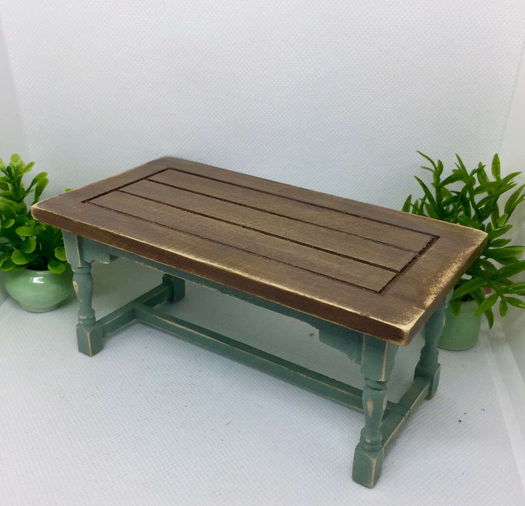 Miniature Dollhouse Farmhouse Table - Etsy