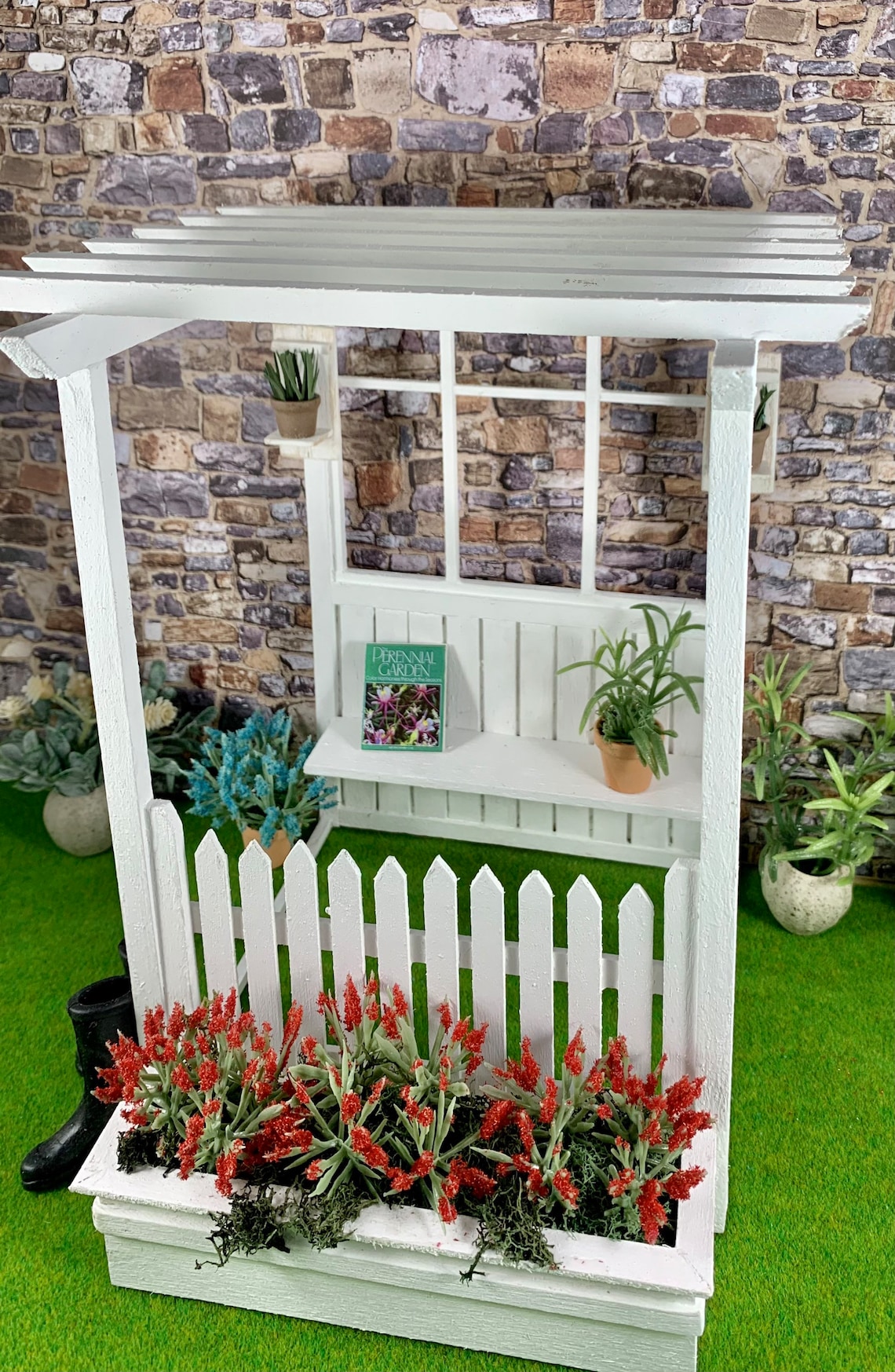 Miniature Farmhouse Garden Gazebo - Etsy