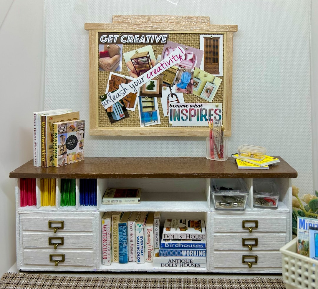 Miniature Farmhouse Craft Table - Etsy