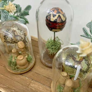 Miniature Farmhouse Easter Glass Dome - Etsy