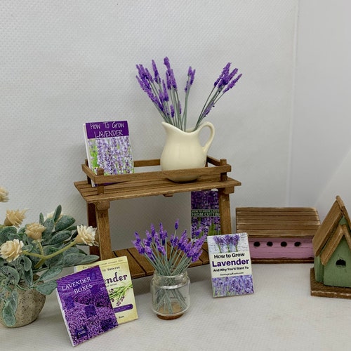Miniature Lavender Handmade 1:12 Scale - Etsy