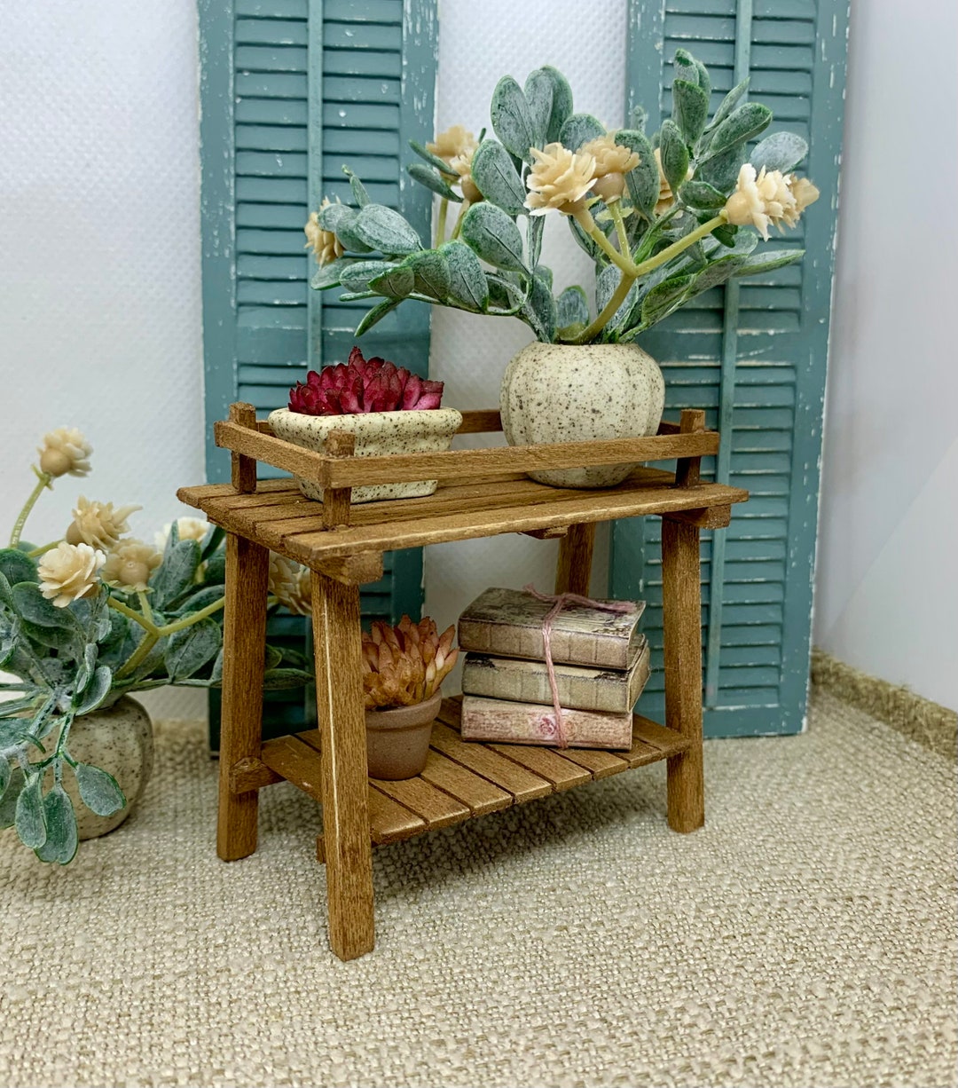 Miniature Farmhouse Plant Stand - Etsy