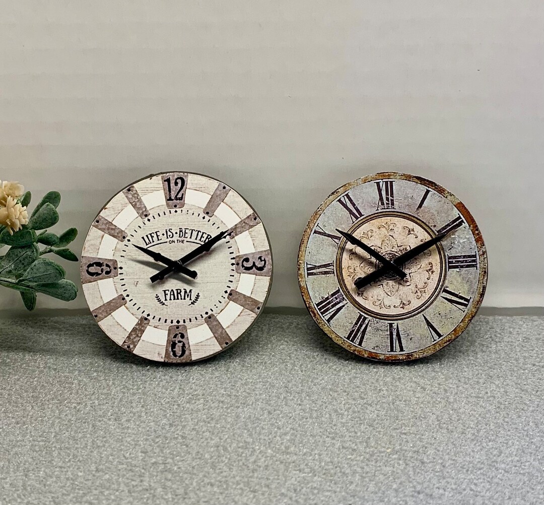 Miniature Farmhouse Clock - Etsy