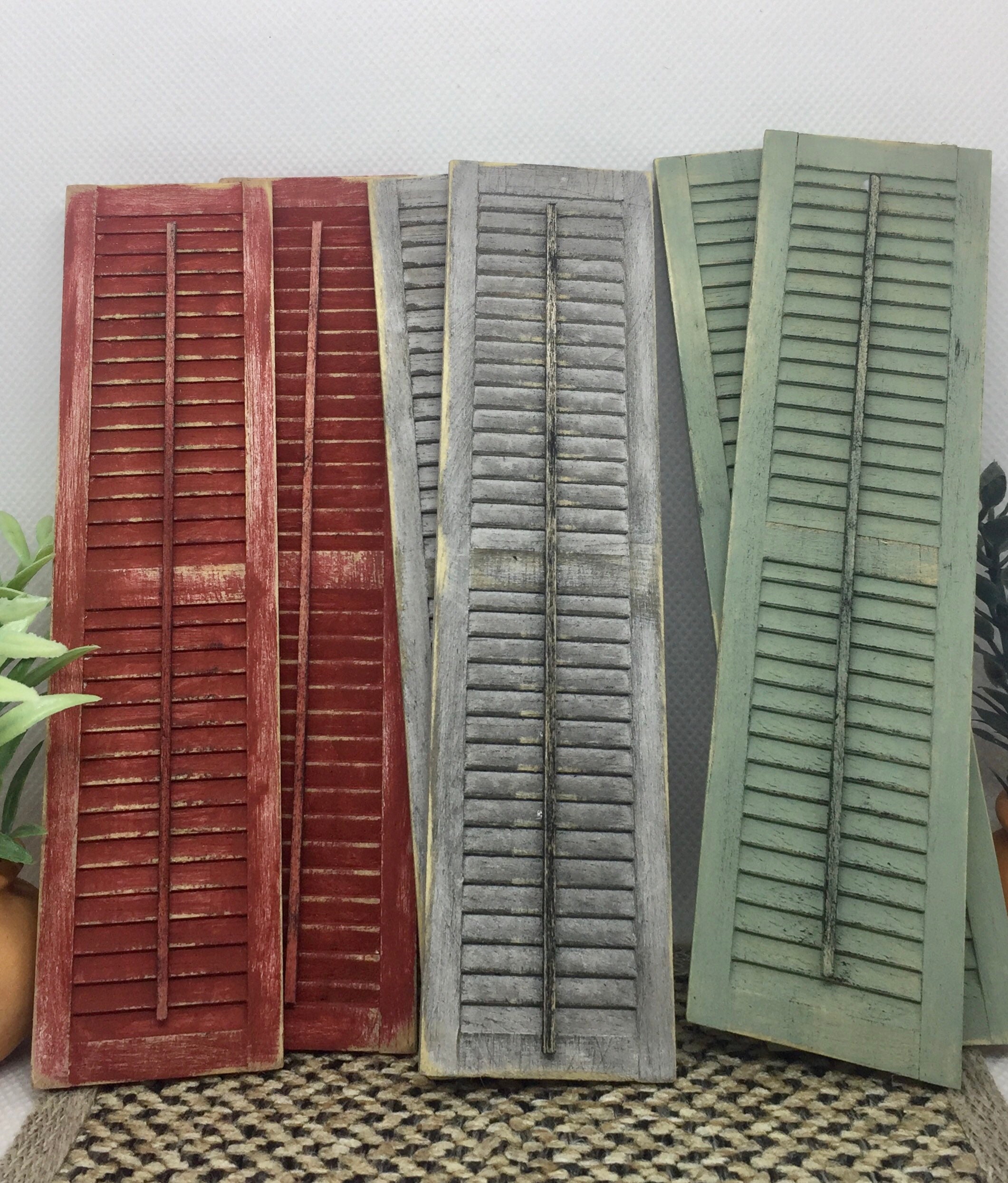 Miniature Dollhouse Farmhouse Large Shutters - Etsy