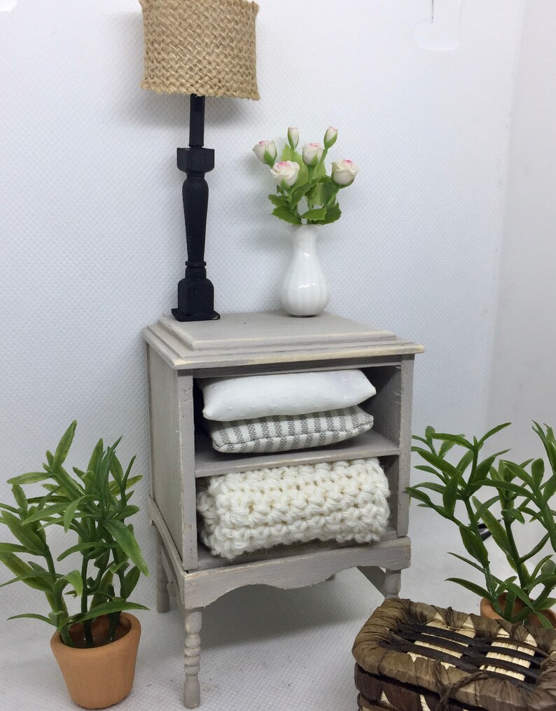 Miniature Dollhouse Farmhouse Shabby Chic Cabinet - Etsy