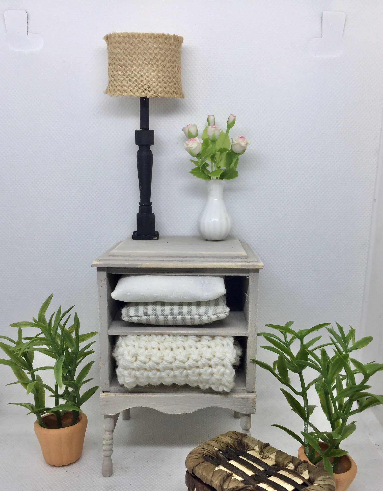 Miniature Dollhouse Farmhouse Shabby Chic Cabinet - Etsy