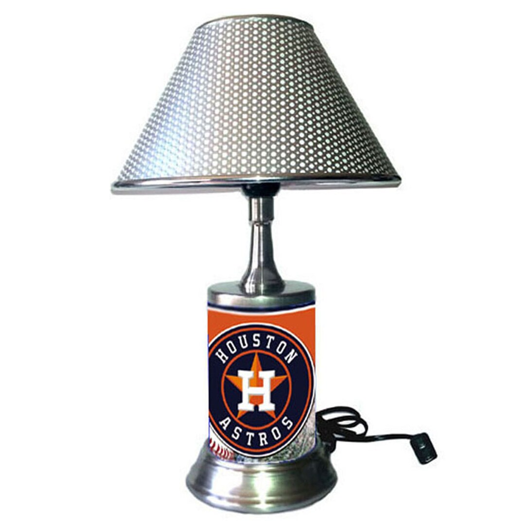 Houston Astros Desk Lamp With Chrome Finish Shade - Etsy
