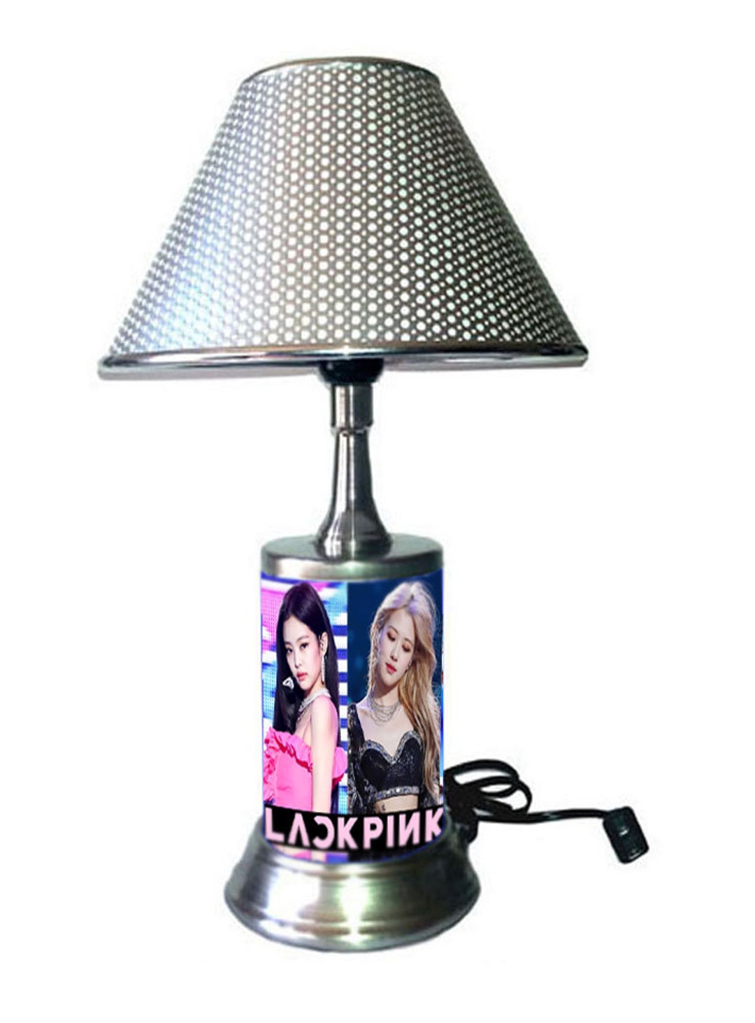 Blackpink Desk Lamp With Chrome Finish Shade, K-pop Group - Etsy