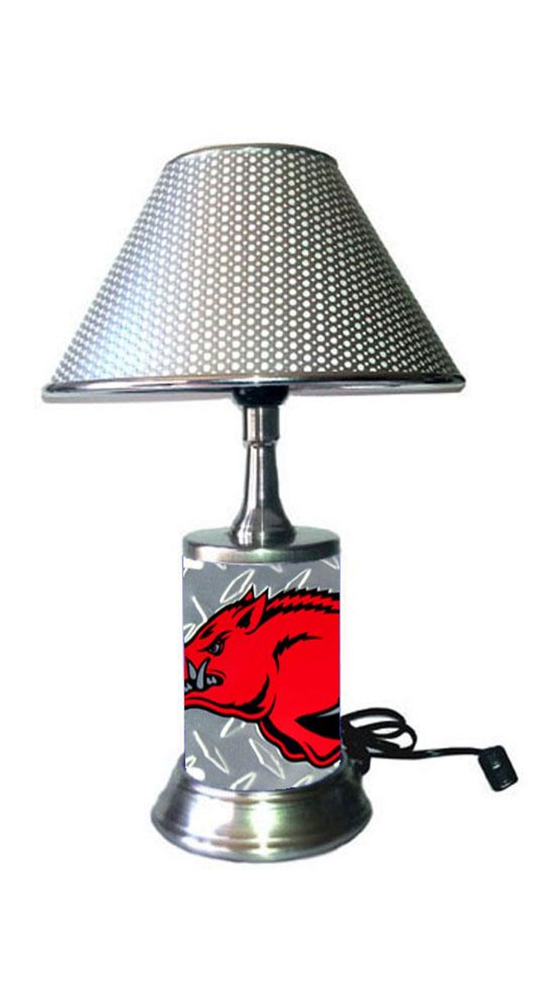Arkansas Razorbacks Desk Lamp With Chrome Finish Shade - Etsy