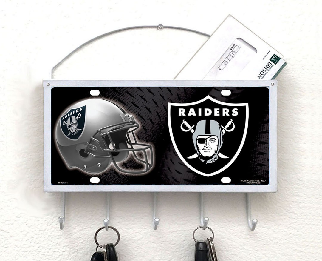Las Vegas Raiders Mail Organizer, Mail Holder, Key Rack, Mail Basket ...
