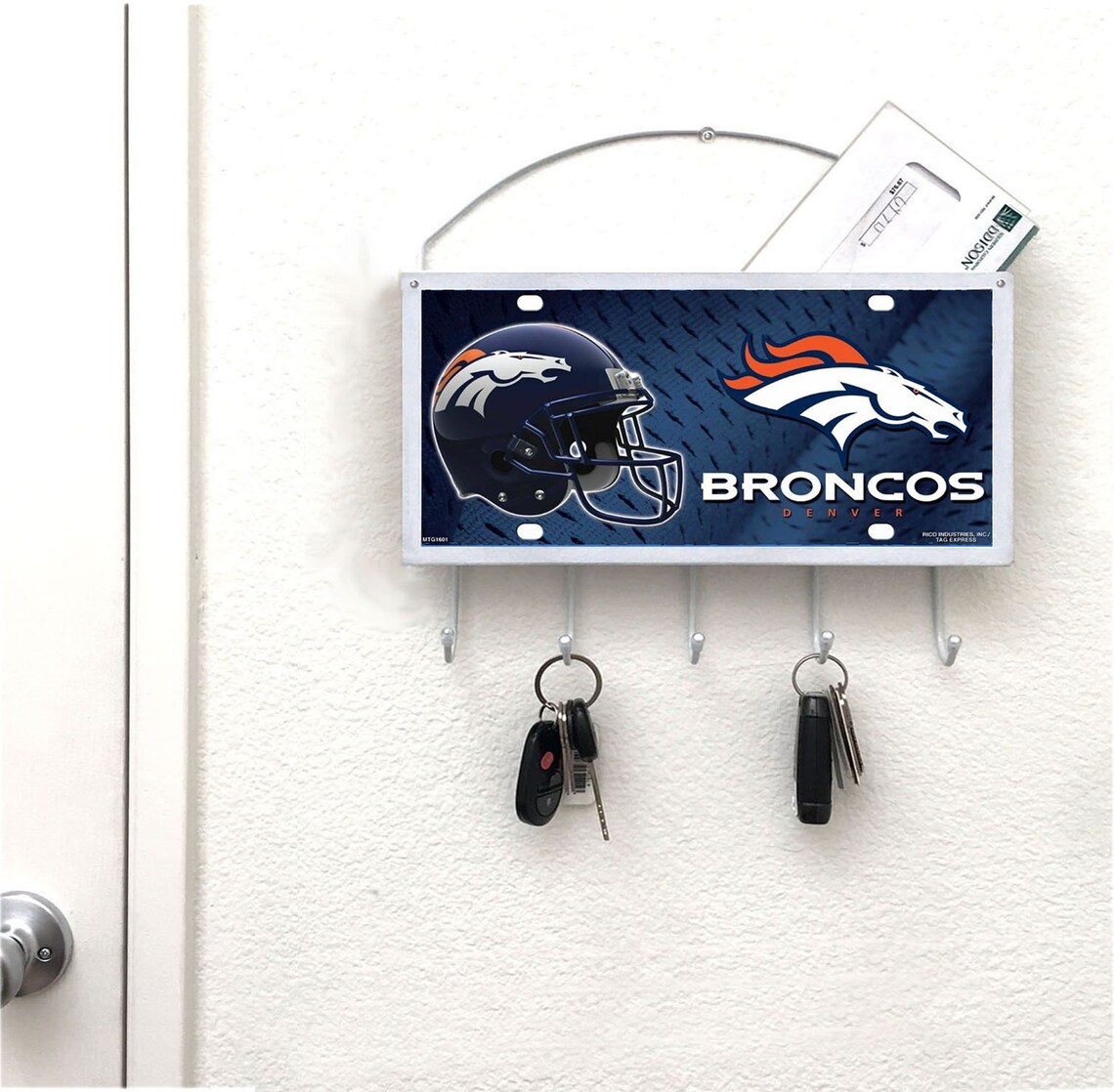 Denver Broncos Mail Organizer Mail Holder Key Rack Mail - Etsy